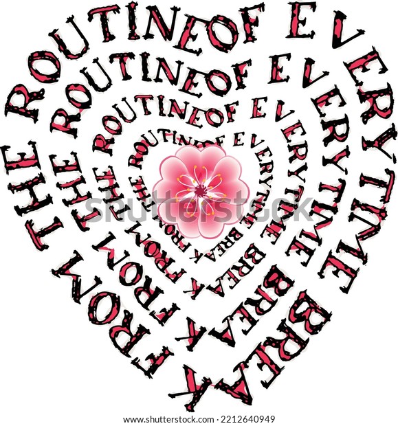 Heart Shape Typo Graphic T Men Stock Vector (Royalty Free) 2212640949 ...