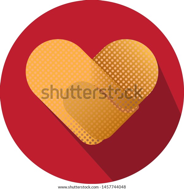 Heart Shaped Bandage Logo Vector Icon Stock Vector (Royalty Free ...