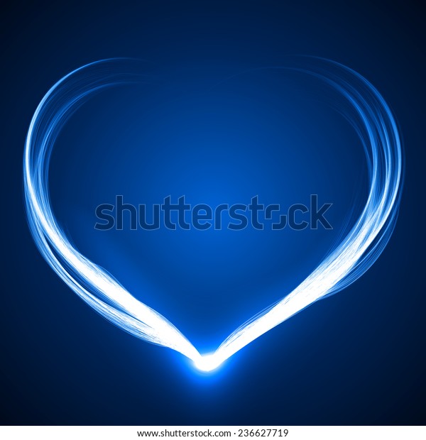 Vector de stock (libre de regalías) sobre Heart Shaped Blue Spell ...