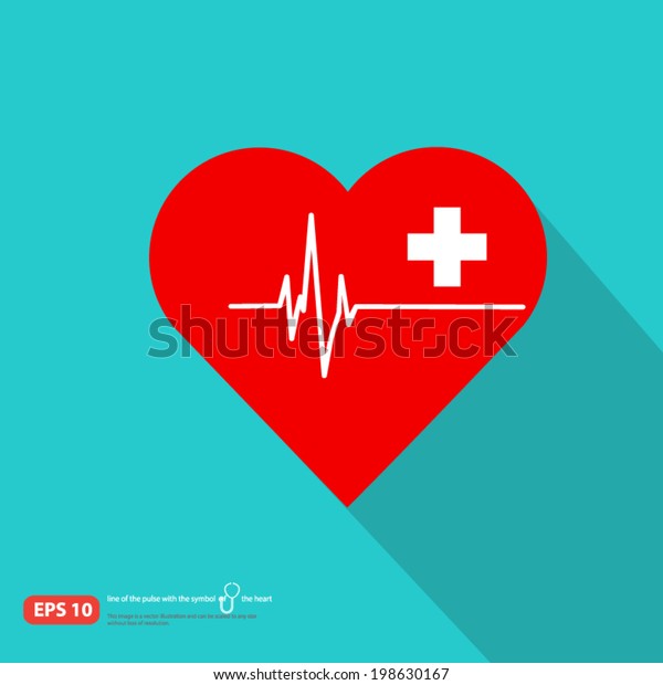Heart Shaped Icon First Aid Sign Stock Vector (Royalty Free) 198630167 ...