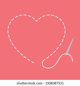 9,173 Needle thread heart Images, Stock Photos & Vectors | Shutterstock