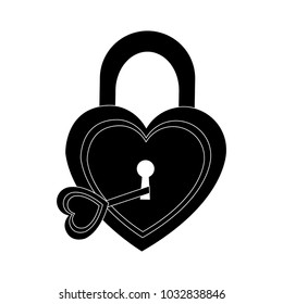 Heart Shaped Padlock Hand Drawn Vector Stock Vector (Royalty Free ...