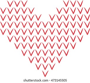 Heart Sign Vector Illustration Stock Vector (Royalty Free) 473145505 ...