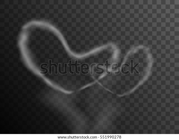 Heart Smoke Vector Illustration Valentines Day Stock Vector (Royalty ...
