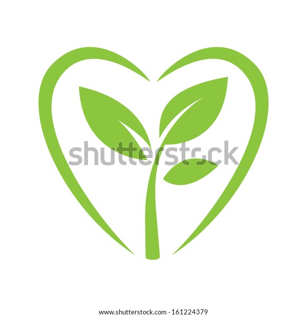 Heart Sprout Stock Vector (Royalty Free) 161224379