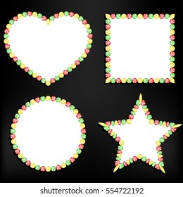 Heart Square Circle Star Diamonds On Stock Vector (Royalty Free ...