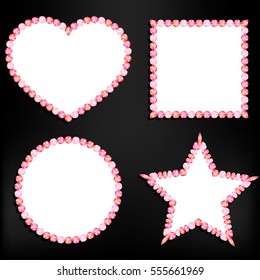 Heart Square Circle Star Diamonds On Stock Vector (Royalty Free ...