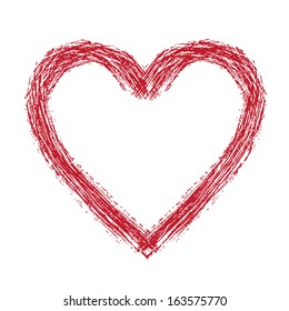 Heart Symbol Drawing Stock Vector (Royalty Free) 163575770 | Shutterstock