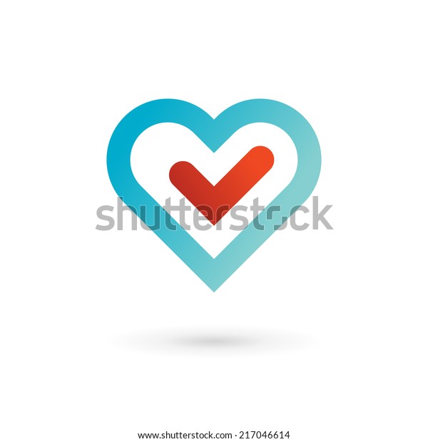 Heart Symbol Logo Icon Design Template Stock Vector (Royalty Free ...