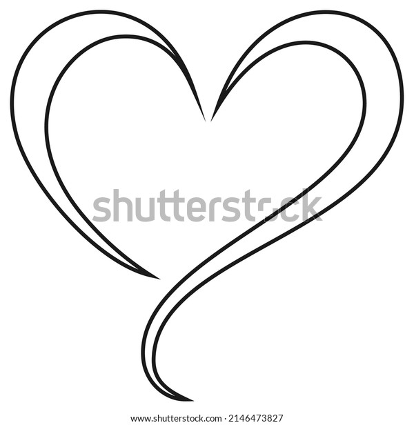 5,472 Curly Lines Hearts Images, Stock Photos & Vectors | Shutterstock