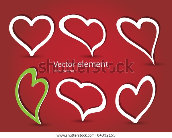 Heart Vector Format Stock Vector (Royalty Free) 84332155 | Shutterstock