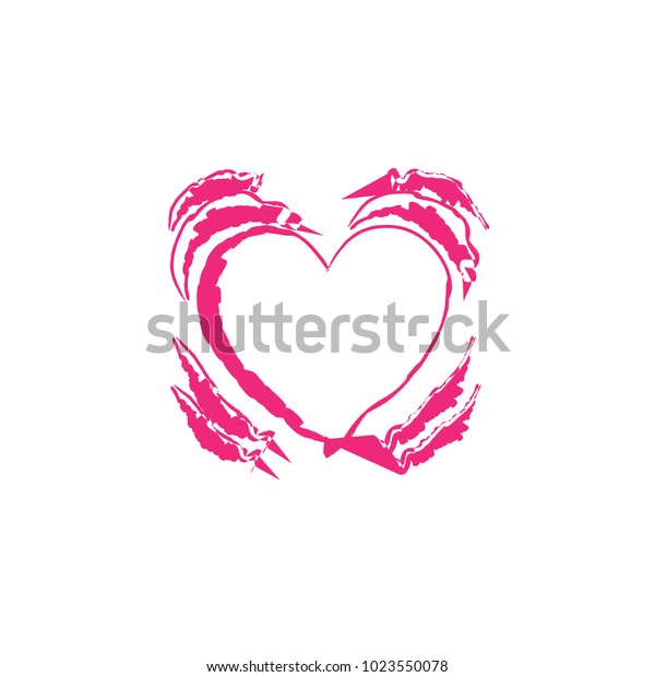 Heart Vector Icon Love Brush Vector Stock Vector (Royalty Free ...