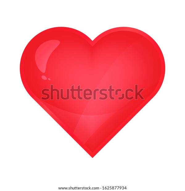 Heart Vector Illustration Shading Love Design Stock Vector (Royalty ...