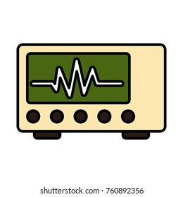 Heartbeat Medical Machine Stock Vector (Royalty Free) 760892356 ...