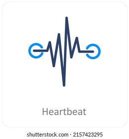 Heartbeat Science Icon Concept Stock Vector (Royalty Free) 2157423295 ...