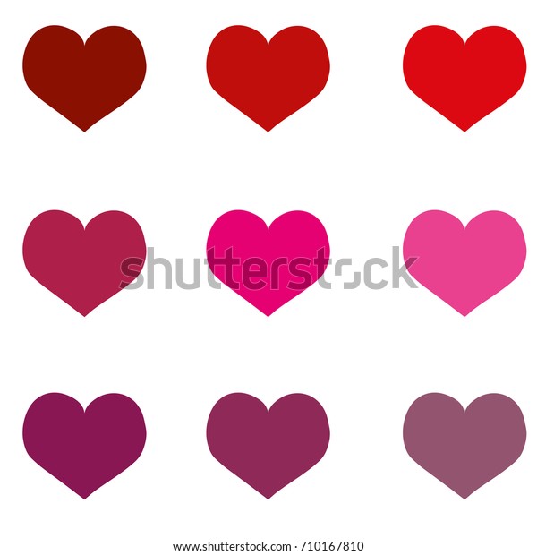 Hearts Stock Vector (Royalty Free) 710167810 | Shutterstock