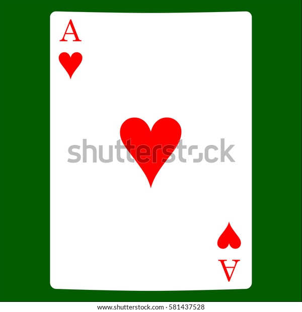 Hearts Card Suit Icon Vector Playing Stock Vector (Royalty Free ...
