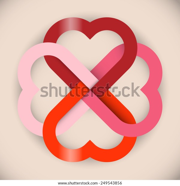 Hearts Logo Vector Decorative Element Stock Vector (Royalty Free ...