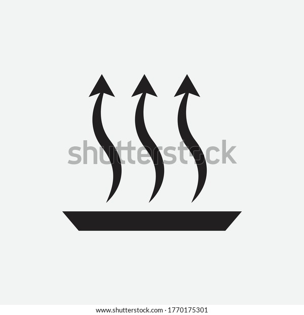 Heat Icon Design Isolated On White Stock Vector (Royalty Free ...