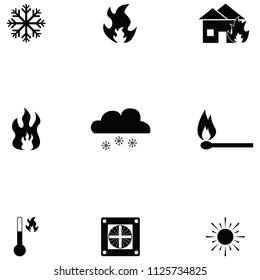 Heat Icon Set Stock Vector (Royalty Free) 1125734825 | Shutterstock
