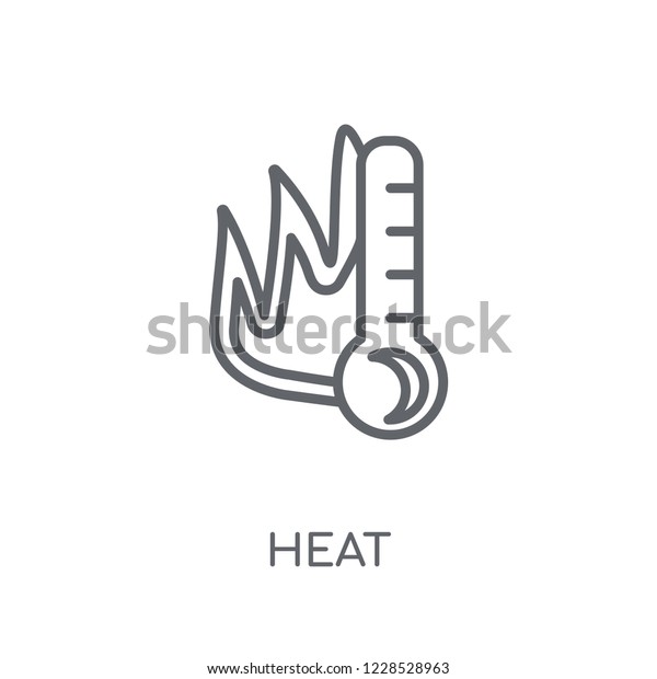 Heat Linear Icon Modern Outline Heat Stock Vector (Royalty Free ...