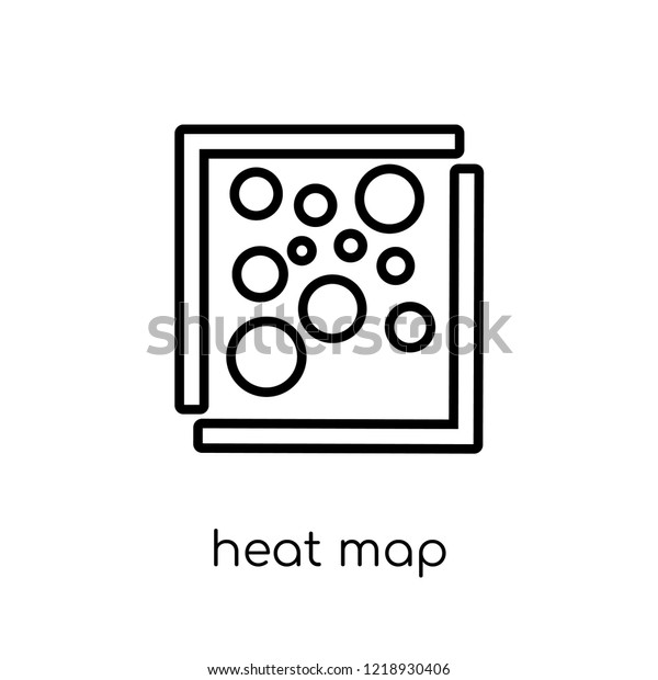 Heat Map Icon Trendy Modern Flat Stock Vector (Royalty Free) 1218930406 ...