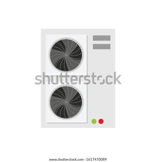 Heat Pump Vectorisolated On White Background Stock Vector (Royalty Free ...