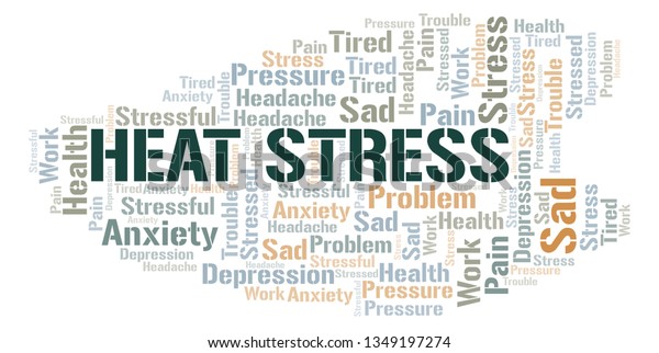 Heat Stress Word Cloud Stock Vector (Royalty Free) 1349197274 ...