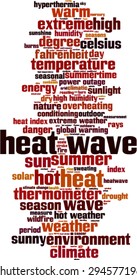 Heat Wave Word Cloud Concept Vector Stock Vector (Royalty Free ...