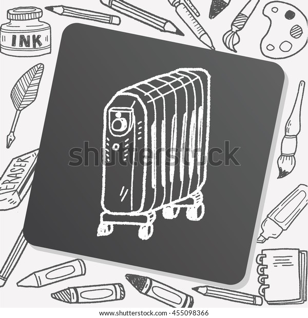 Heater Doodle Stock Vector (Royalty Free) 455098366 | Shutterstock