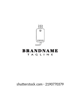 Heater Logo Design Template Black Modern Stock Vector (Royalty Free ...