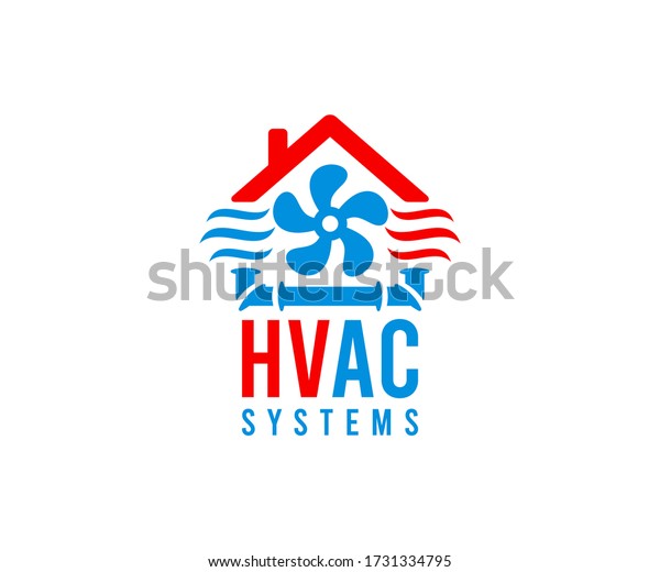 Heating Ventilation Air Conditioning Hvac Systems Stock Vector (Royalty ...