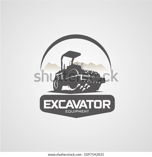 Heavy Equipment Logo Designs Template Stock Vector (Royalty Free ...