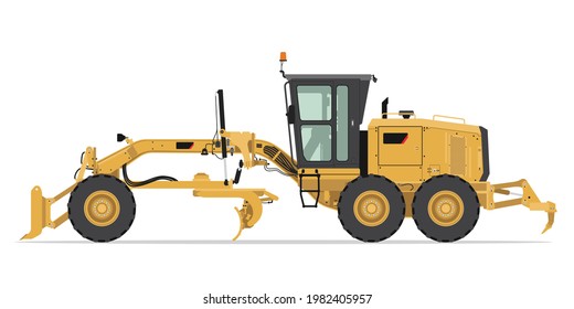 Heavy Equipment Side View Vector Isolated: เวกเตอร์สต็อก (ปลอดค่า ...