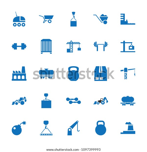 Heavy Icon Collection 25 Heavy Filled Stock Vector (Royalty Free ...