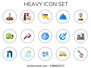 Heavy Icon Set 15 Flat Heavy Stock Vector (Royalty Free) 1388820767 ...