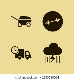 Heavy Icon Heavy Vector Icons Set Stock Vector (Royalty Free ...
