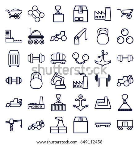 Heavy Icons Set Set 36 Heavy Stock Vector (Royalty Free) 649112458 ...