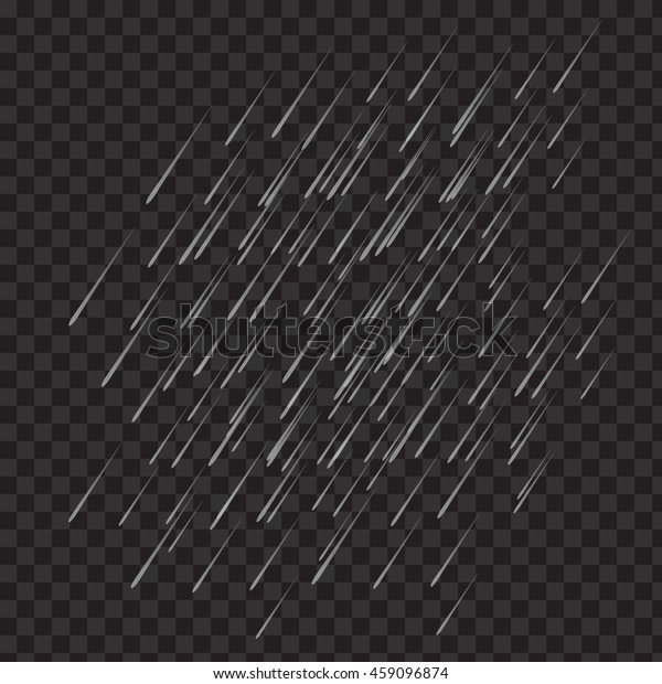 Heavy Rain Vector Illustration On Black Stock Vector (Royalty Free ...