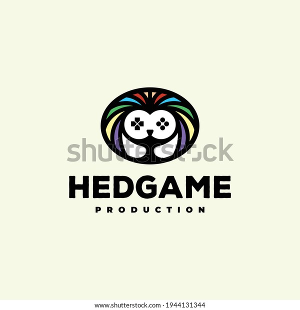 Hedgehog Gaming Logo Icon Vector Template Stock Vector (Royalty Free ...
