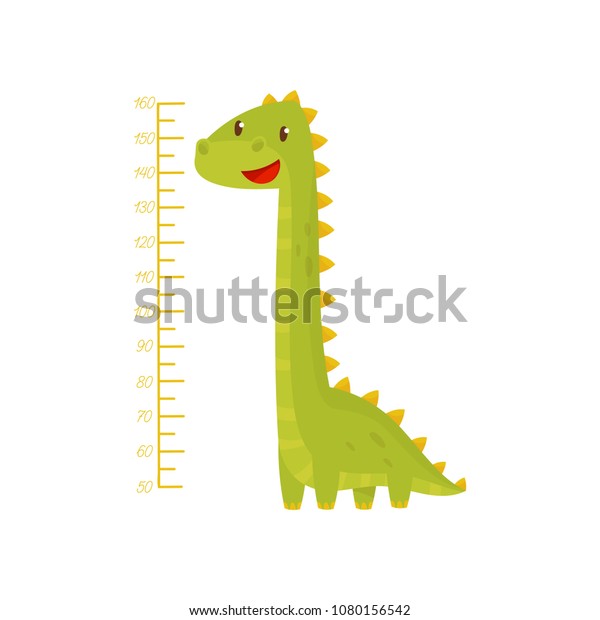 Height Chart Measuring Kids Growth Adorable Stock Vector (Royalty Free ...