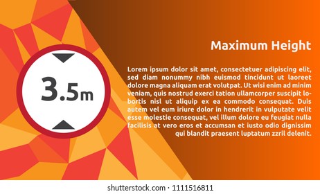Height Limit Details Stock Vector (Royalty Free) 1111516811 | Shutterstock