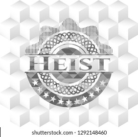 Heist Grey Emblem Geometric Cube White Stock Vector (Royalty Free ...