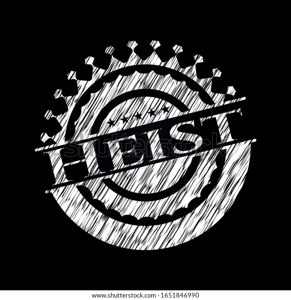 Heist On Blackboard Vector Illustration Detailed Stock Vector (Royalty ...