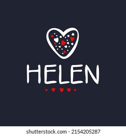 199 Helen name Images, Stock Photos & Vectors | Shutterstock