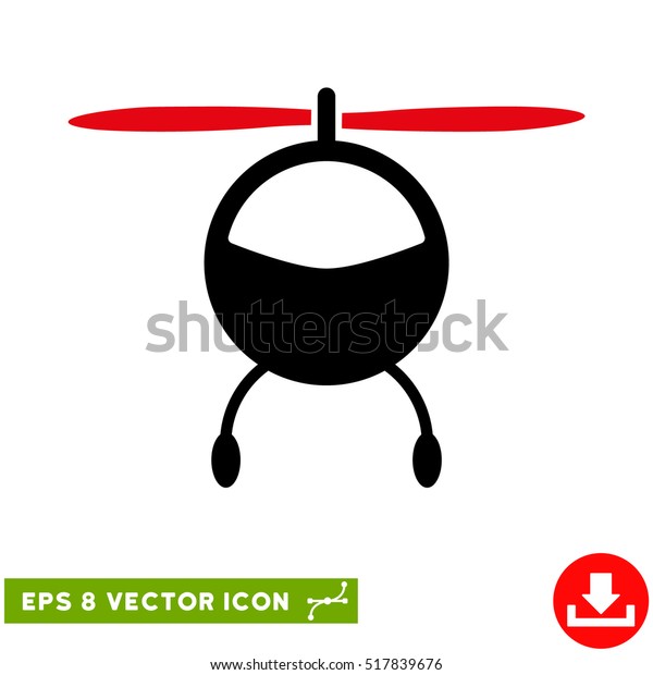 Helicopter Eps Vector Pictogram Illustration Style Stock Vector ...