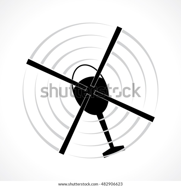 Helicopter Icon View Top Stock Vector (Royalty Free) 482906623