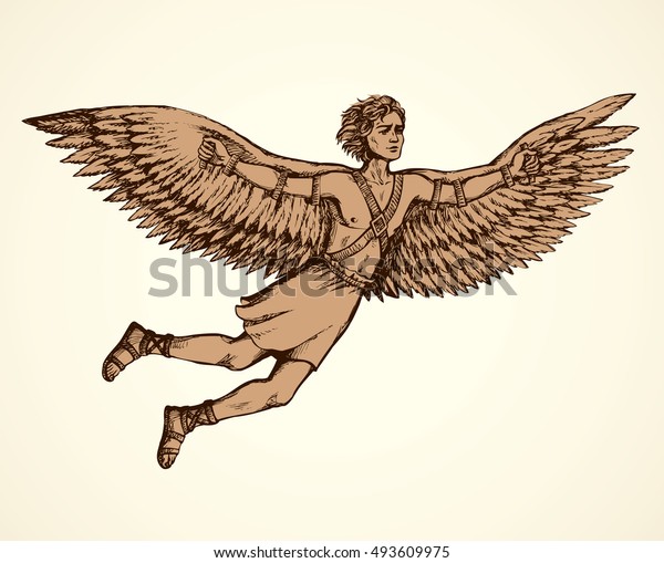 Hellenic Myth Tale Historic Symbolic Character Stock Vector (Royalty ...