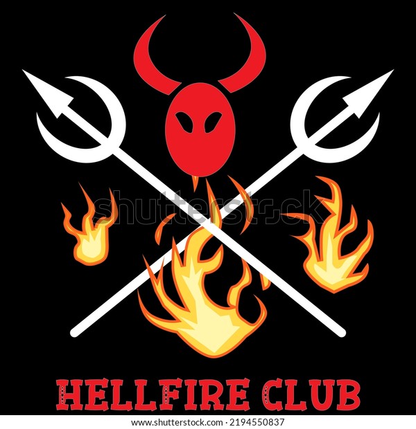Hellfire Club Sign Vector Illustration: เวกเตอร์สต็อก (ปลอดค่าลิขสิทธิ์ ...