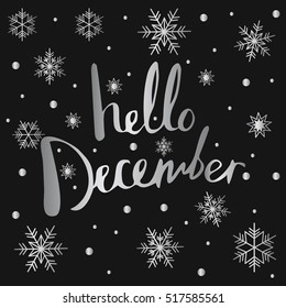 Hello December Print Design: เวกเตอร์สต็อก (ปลอดค่าลิขสิทธิ์) 517585612 ...